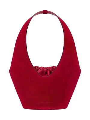 Alberta Ferretti Suede Shoulder Bag - Red