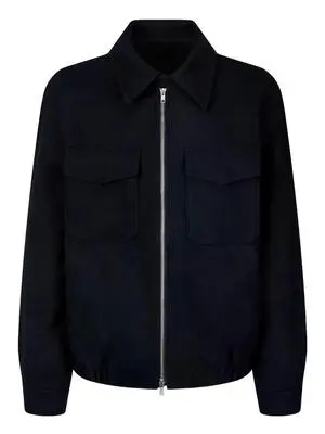 STUDIO TOMBOY Chest-pocket Zip-up Jacket - Blue