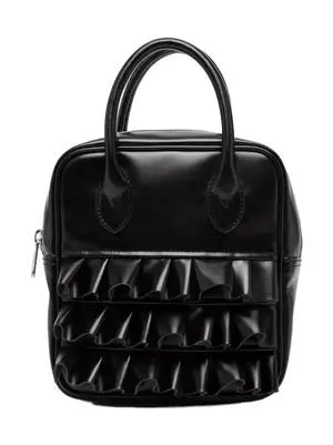 Comme Des Garçons Ruffled Tote Bag - Black
