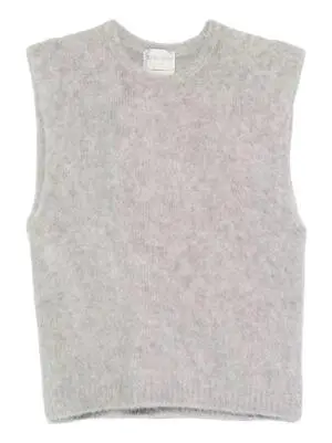 FORTE_FORTE Sleeveless Knit Tank Top - Grey