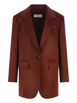 Max Mara Single-breasted Blazer - Red