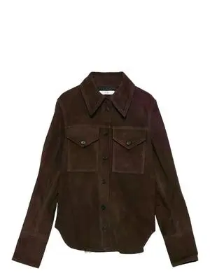 Co Buttoned Shirt Jacket - Brown