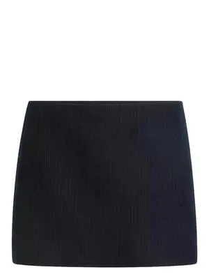 Khaite Jett Pinstripe Mini Skirt - Blue