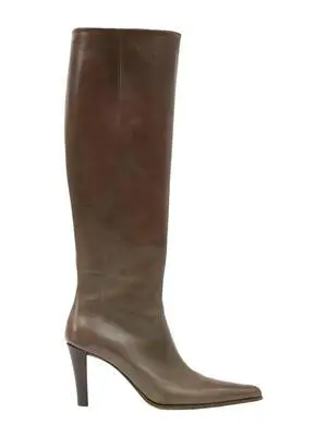 MAISON MARGIELA Pointed-toe Knee-high Boots - Brown