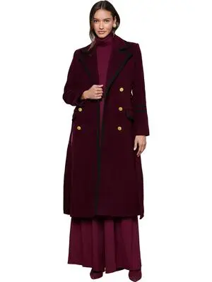L'Agence Irene Long Coat - Dark Port