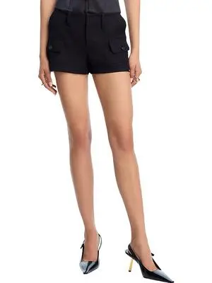 GUIZIO Patch Pocket Shorts - Black