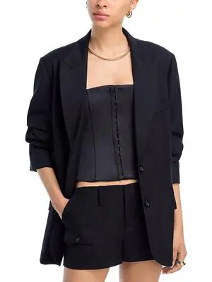 GUIZIO Oversized Blazer - Black