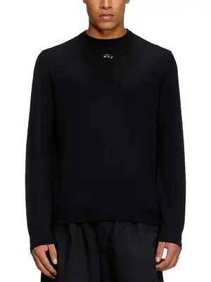 DIESEL Valiam Crewneck Wool Sweater - Deep/black