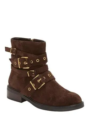 Vince Camuto Arielle Buckled Booties - Brownie