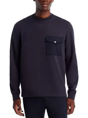 Herno Interlock Pocket Sweatshirt - Blue Navy