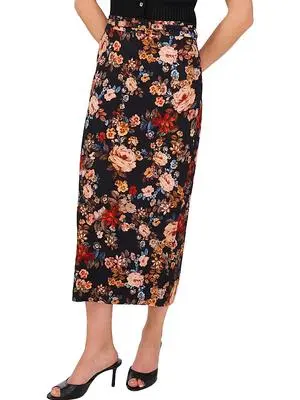 Ted Baker London Belted Midi Skirt - Rich Black