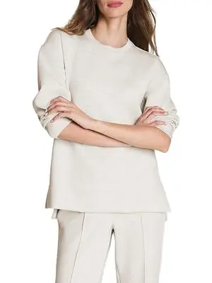 Spanx Airessentials Crewneck Sweatshirt - Heather Cream