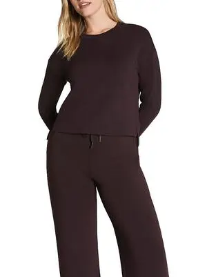 Spanx Airessentials Crewneck Tee - Truffle Brown
