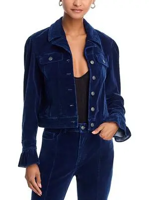 Cinq À Sept Velvet Denim Deryn Jacket - Annecy