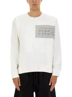 MAISON MARGIELA Numbers Motif Sweatshirt - White