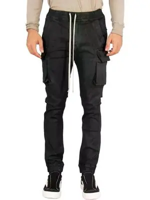 Rick Owens Drawstring-waist Cargo Pants - Black