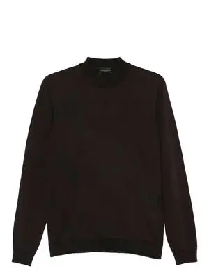 ROBERTO COLLINA High-neck Sweater - Brown