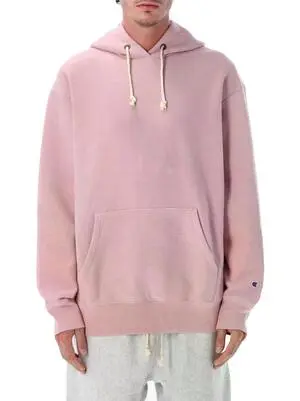 Champion Logo-patch Hoodie - Pink