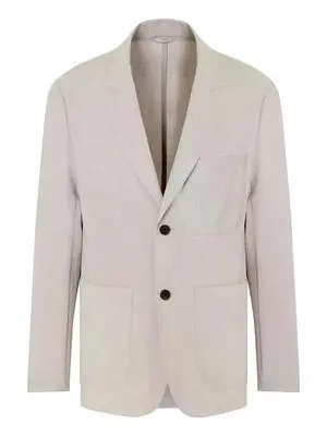 Emporio Armani Pocket Single-breasted Blazer - Neutrals