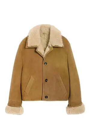 Ami Shearling Jacket - Brown