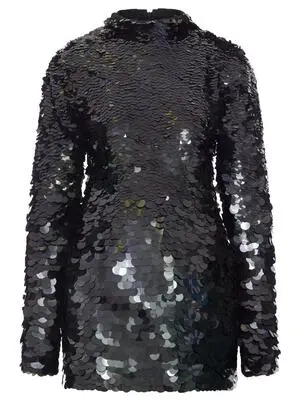 Sportmax Sequin-embellished Mini Dress - Black