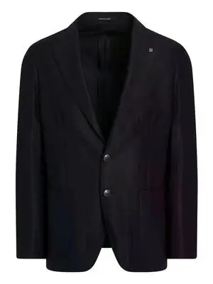Tagliatore Virgin Wool Single-breasted Blazer - Blue