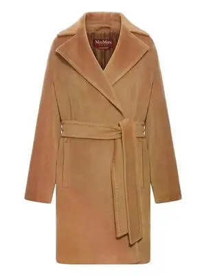Max Mara Belted Wool Coat - Brown