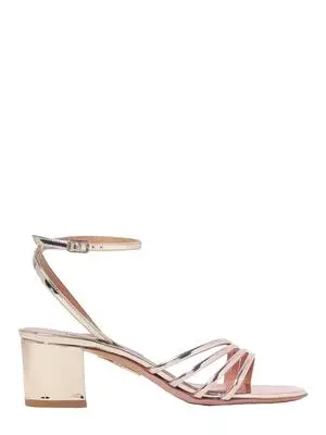 AQUAZZURA 50mm Latour Block-heel Sandals - Gold
