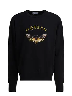 Alexander McQueen Logo Crewneck Sweatshirt - Black
