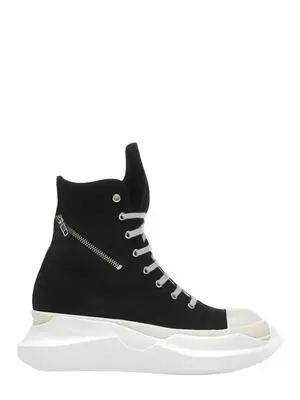 Rick Owens Cargo Abstract High-top Sneakers - Black/milk