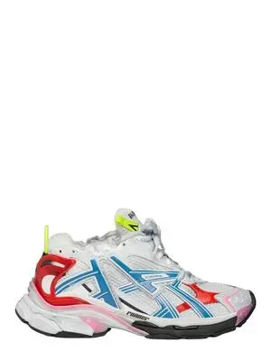 Balenciaga Runner Sneakers - White/red/blue