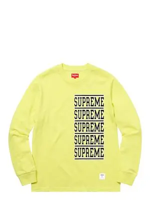 Supreme Stacked Long Sleeve Top - Lemon