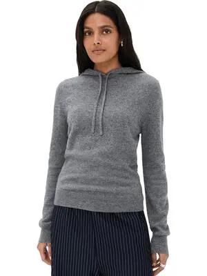 Renggli Cashmere Knit Hoodie - Pebble