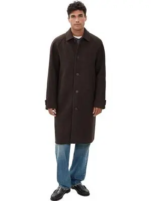 LES DEUX Michael Solid Wool Coat - Delicioso