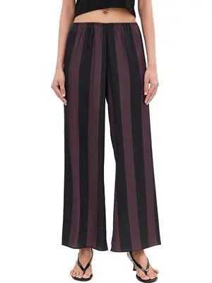 LE BOP Ellie Pants - Chocolate/black Stripe