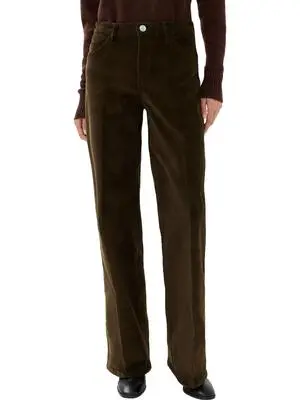 Sprwmn Vintage Wide-leg Corduroy Trousers - Americano