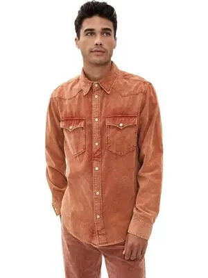 Isabel Marant Vasco Corduroy Shirt - Rust