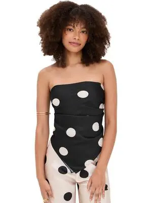 LE BOP Frankie Top - Black/white Dot