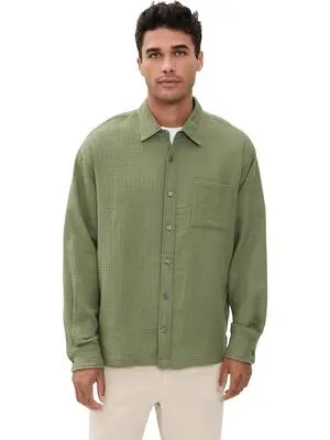 BATHER Waffle Leisure Shirt - Artichoke