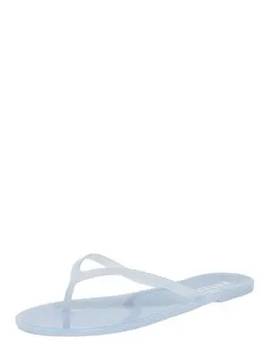 BLACK SUEDE STUDIO Crystal Jelly Flip Flops - Baby Blue