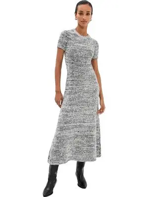 Proenza Schouler White Label Mel Maxi Dress - Bone/black Melange