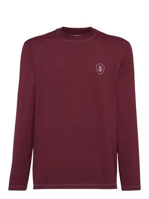 Brunello Cucinelli Logo Long-sleeve T-shirt - Red