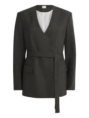 Claudie Pierlot Wool-blend Blazer - Green