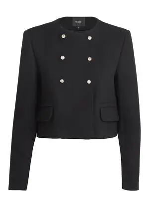 Maje Cropped Spencer Jacket - Black
