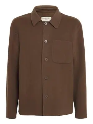 Officine Générale Wool Overshirt - Brown