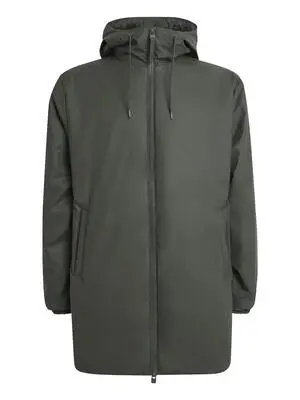 Rains Waterproof Long Lohja Jacket - Green