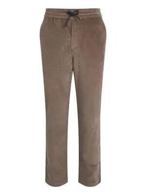 Sease Cotton-blend Corduroy Trousers - Grey
