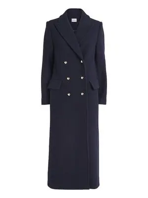 Claudie Pierlot Wool Trench Coat - Blue