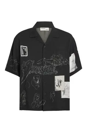 DOMREBEL Cotton Assemblage Shirt - Black
