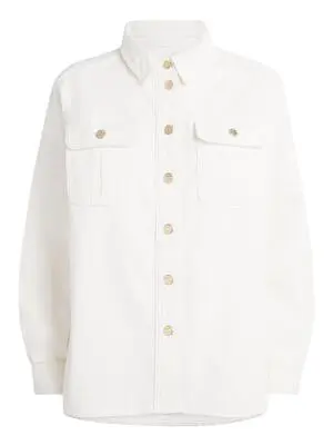 Claudie Pierlot Cotton Corduroy Shirt - White